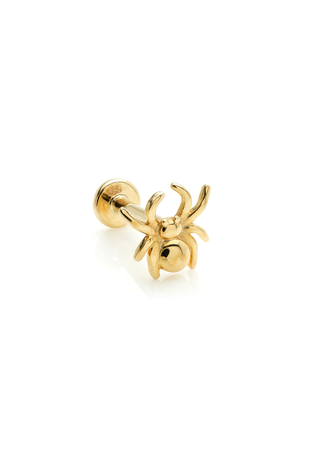 Athena 14ct Solid Gold Spider Flat Back Stud | Tish Lyon