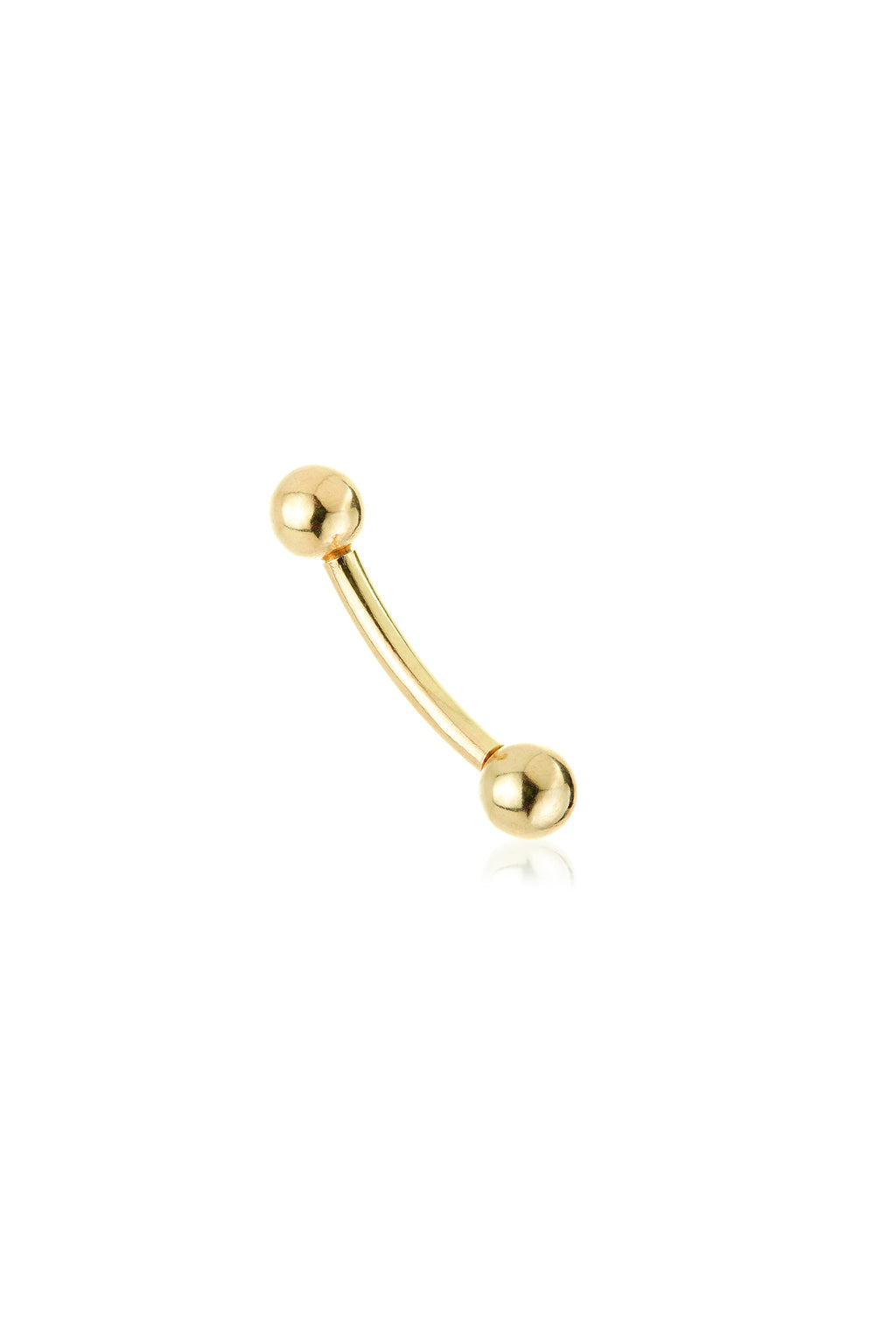 Solid 14ct Gold Internal Thread Micro Banana | Body Jewellery | Tish Lyon